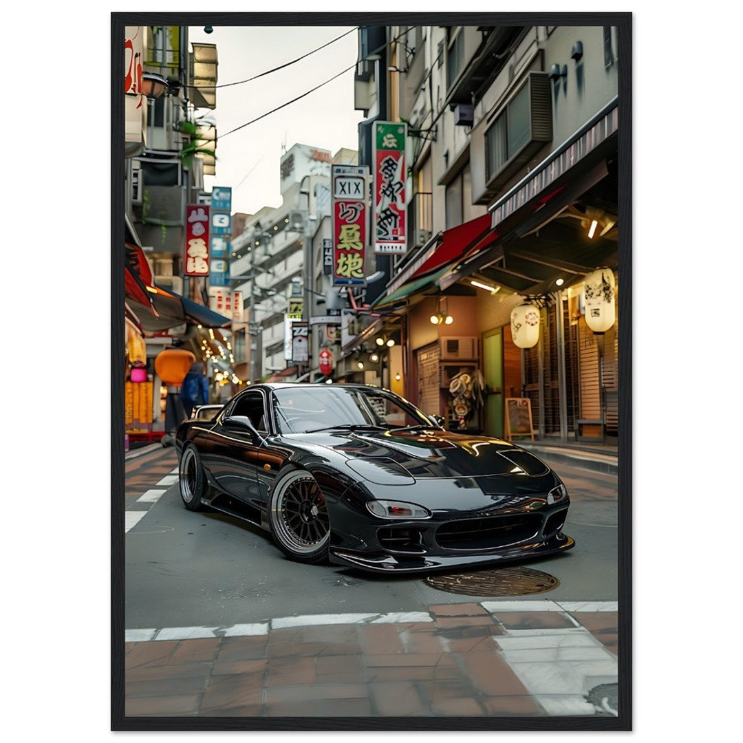 Mazda RX-7 Poster, JDM Poster, Automotive Decor, Car Enthusiast, Office ...