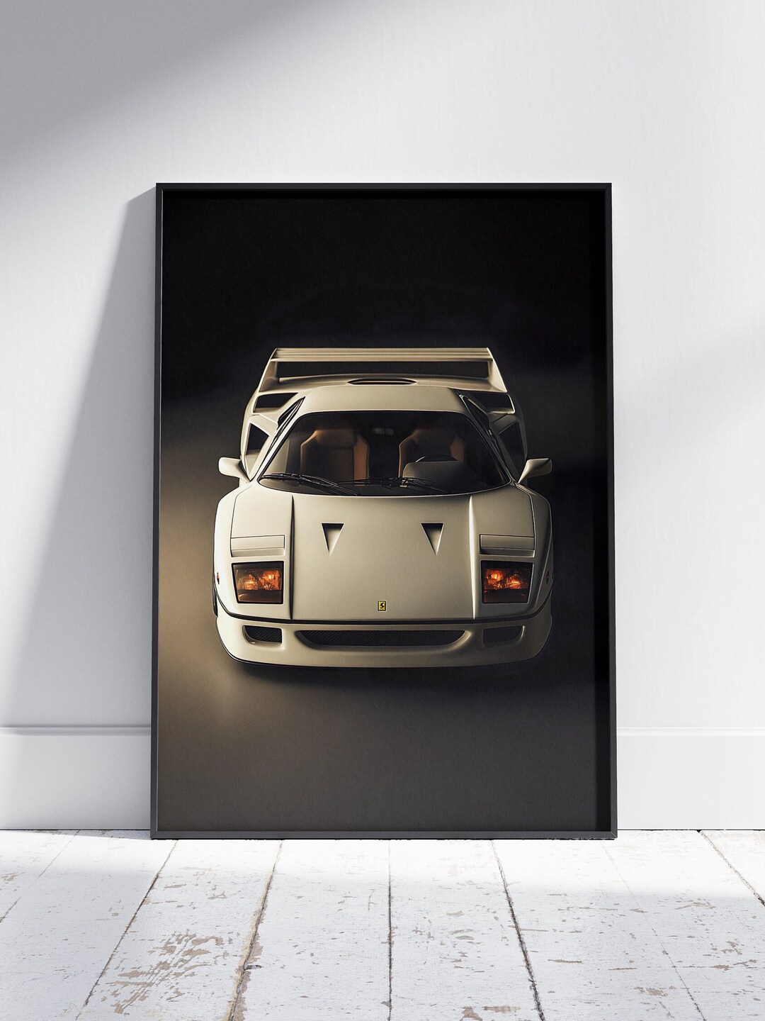 Ferrari F40 Print, Classic Super Car Poster, Hyper Car Poster, Super ...