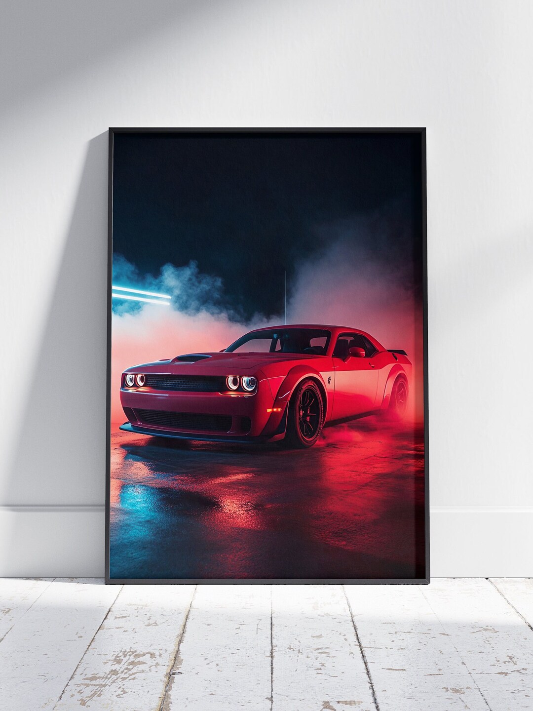 Dodge Challenger SRT Poster, Wall Art, Car Photography - Etsy