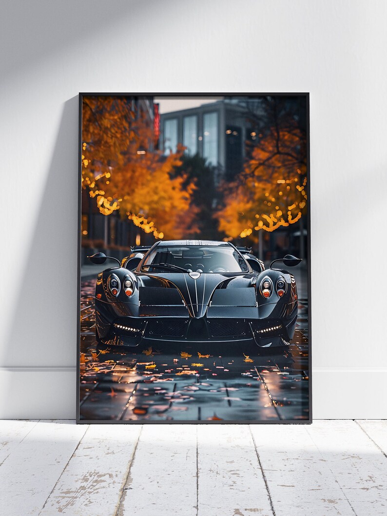 Pagan Huayra Print, Automotive Decor, Hyper Car Poster, Super Car ...