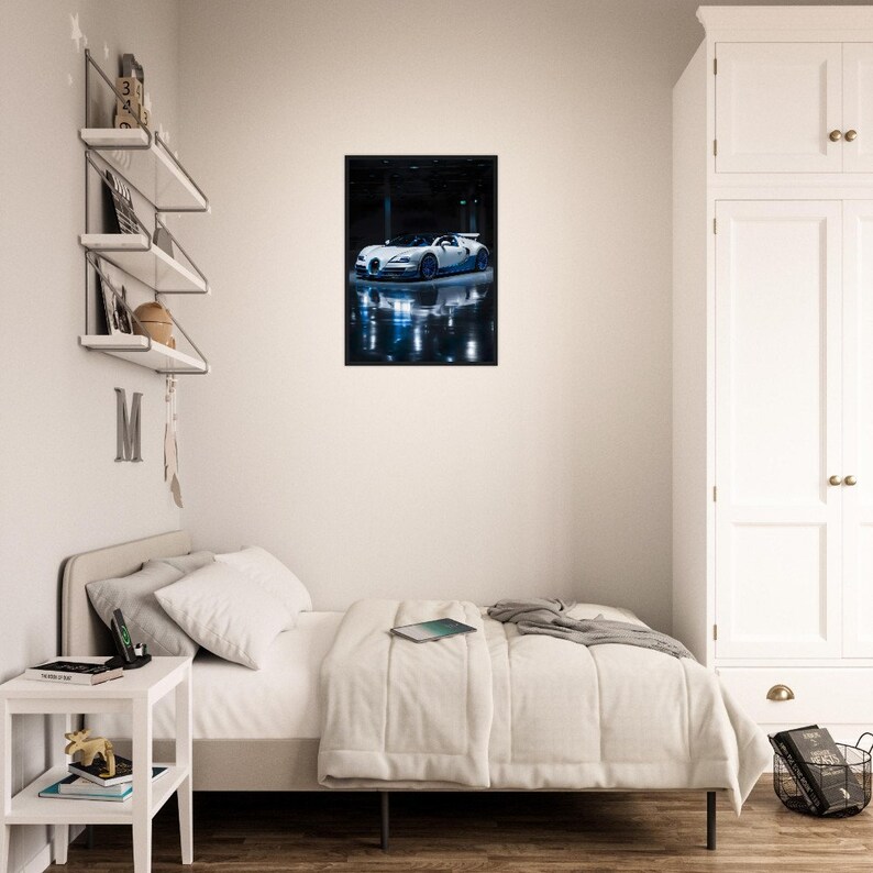 Bugatti Veyron Print, Hyper Car Poster, Automotive Decor, Super Car ...