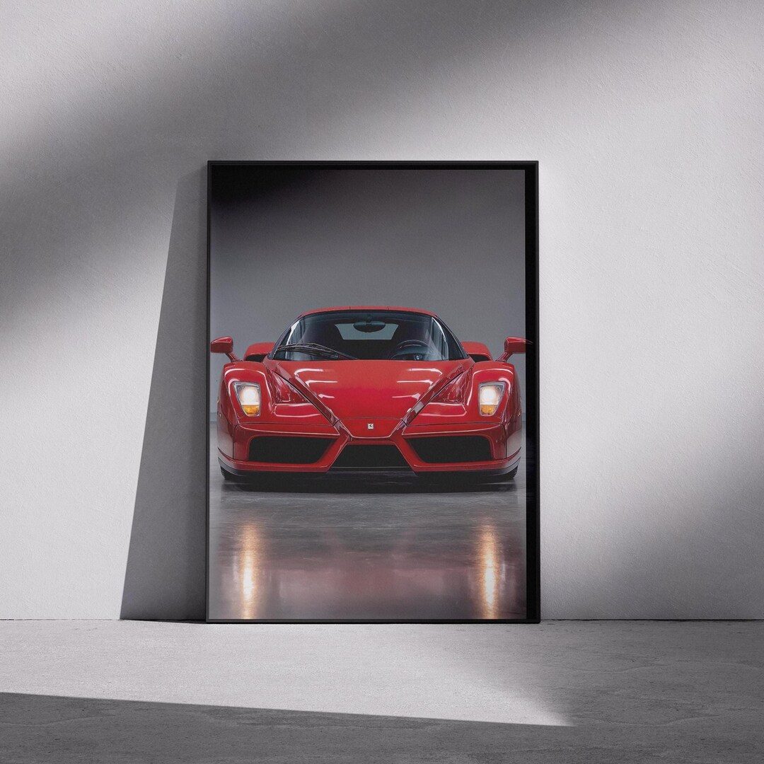 Ferrari Enzo Poster, Super Car Poster, Hyper Car Poster, Office Decor ...