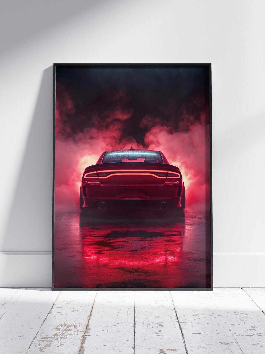 Dodge Charger SRT Poster, American Muscle Car, Muscle Car Poster ...