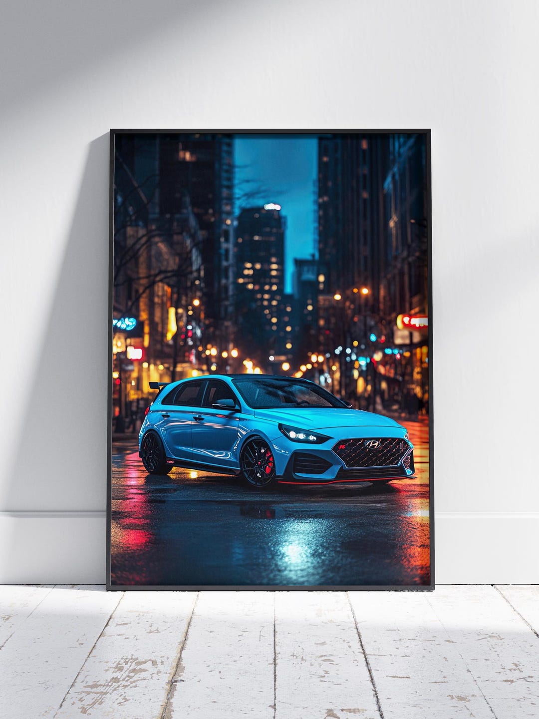 Hyundai I30n Print, Hot Hatch Poster, Super Car Poster, Hyper Car ...