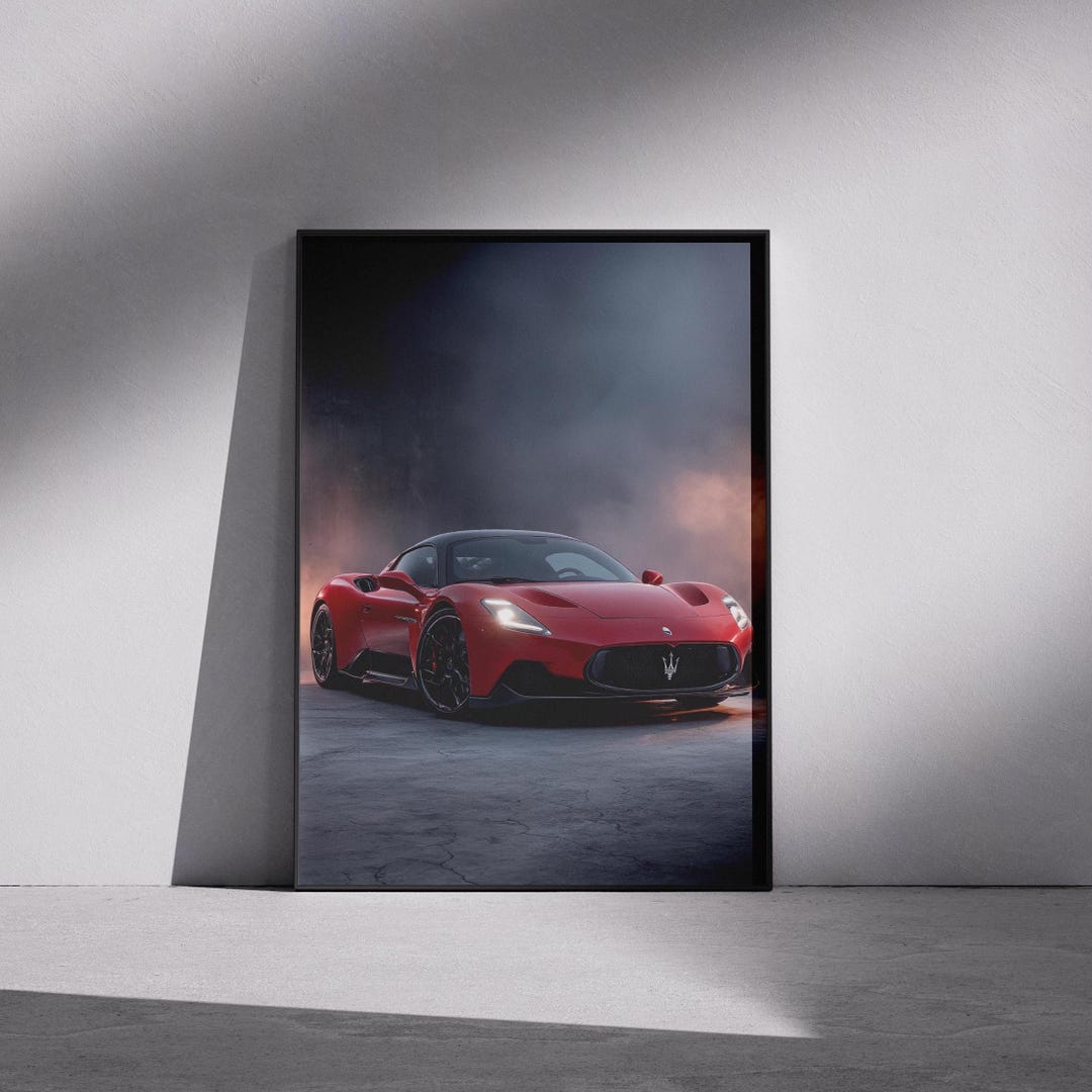 Maserati MC20 Poster, Super Car Poster, Hyper Car Poster, Office Decor ...