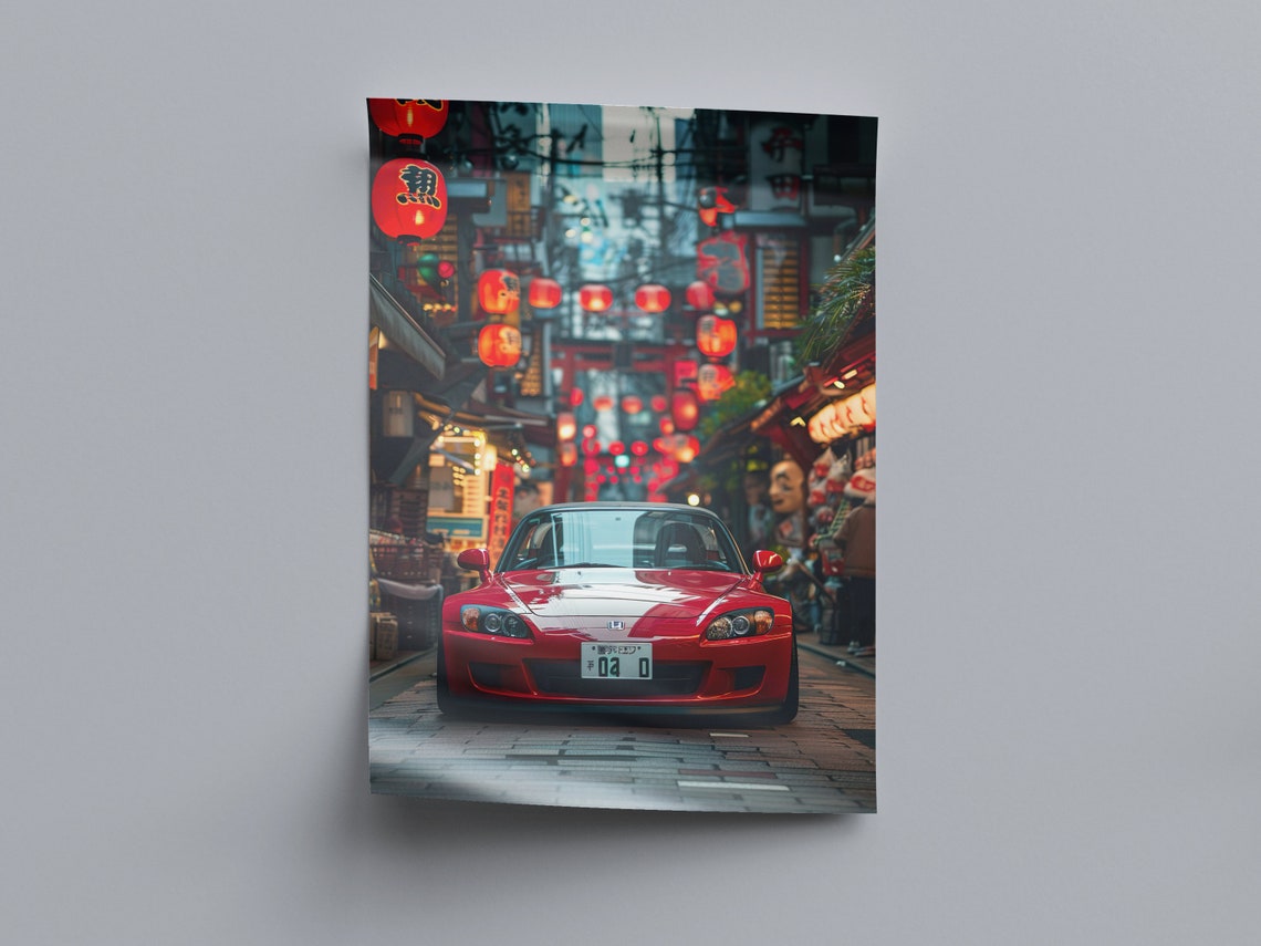 Honda S2000 Print, Super Car Poster, Hyper Car Poster, Boys Room Decor ...