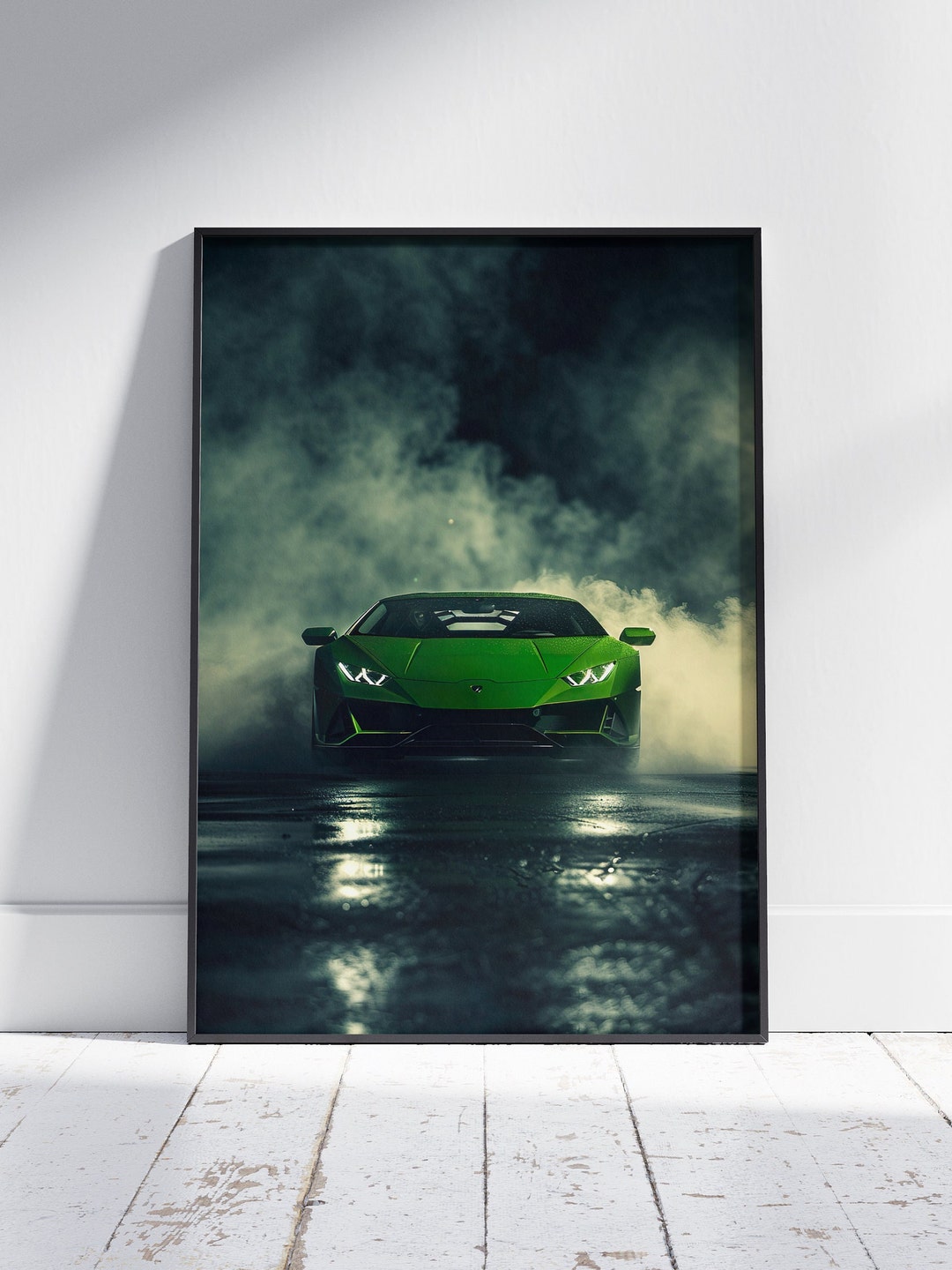 Lamborghini Huracan Evo Print, Super Car Poster, Automotive Poster ...