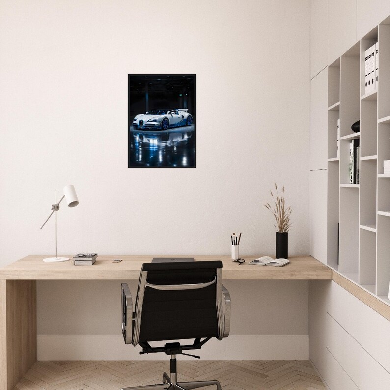 Bugatti Veyron Print, Hyper Car Poster, Automotive Decor, Super Car ...