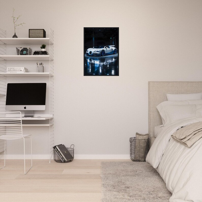 Bugatti Veyron Print, Hyper Car Poster, Automotive Decor, Super Car ...