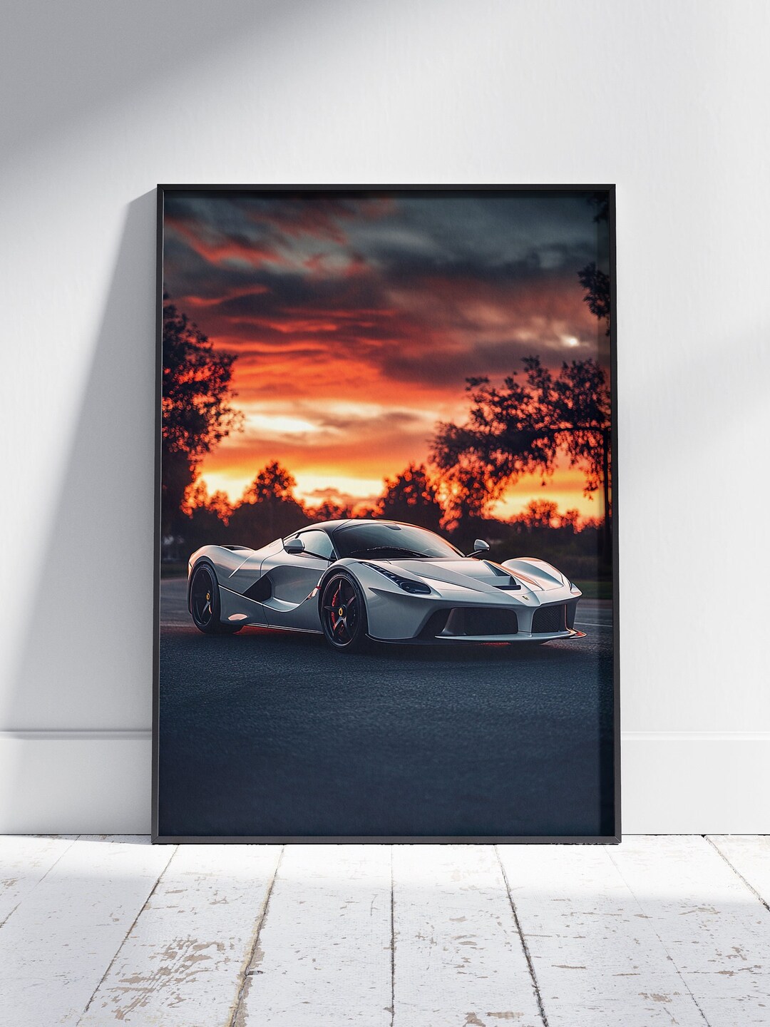 Ferrari Laferrari Print, Hyper Car Poster, Automotive Poster, Super Car ...