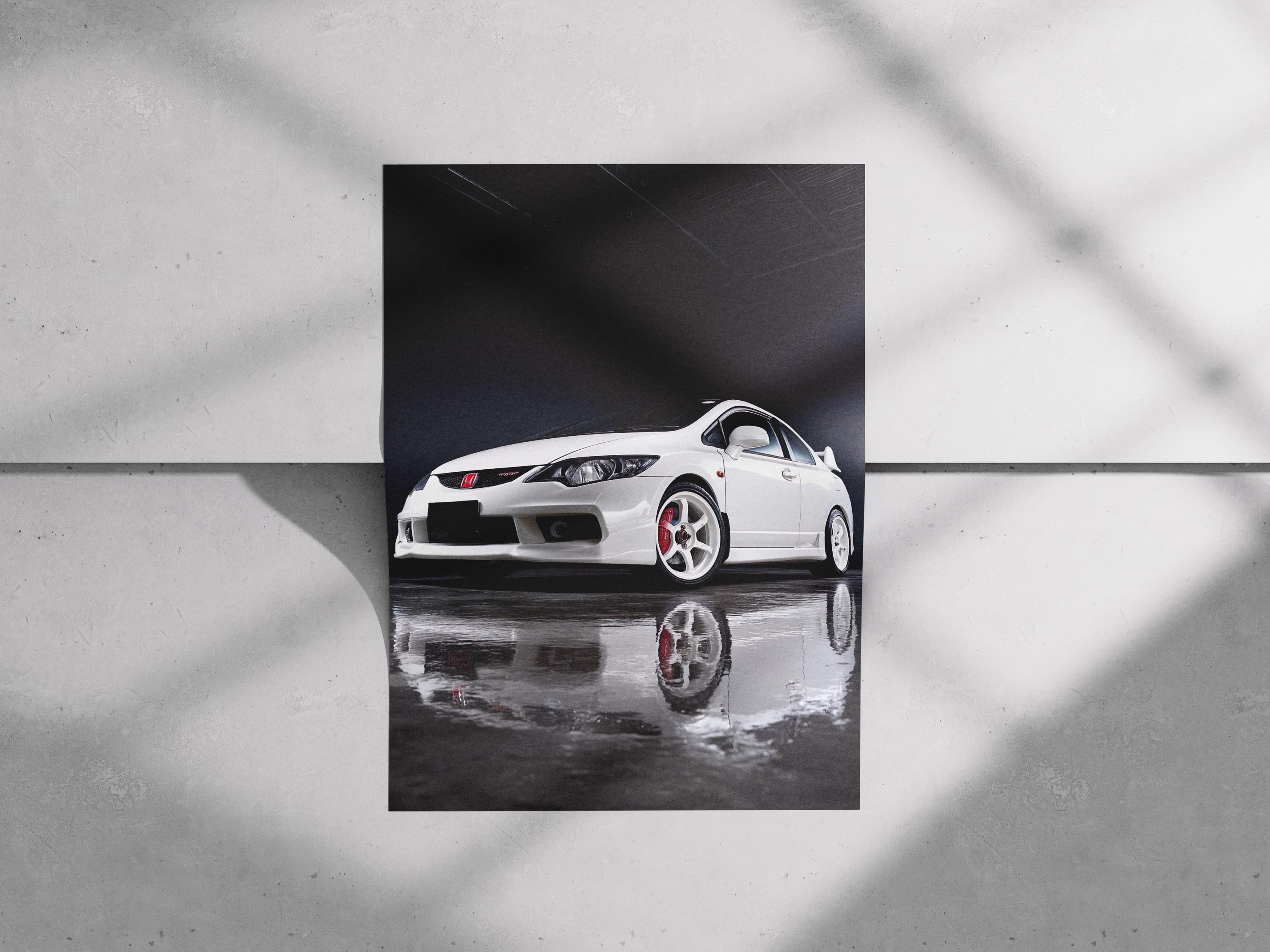 Honda Civic Type-r FD2 Poster, JDM Poster, Super Car Poster, Office ...
