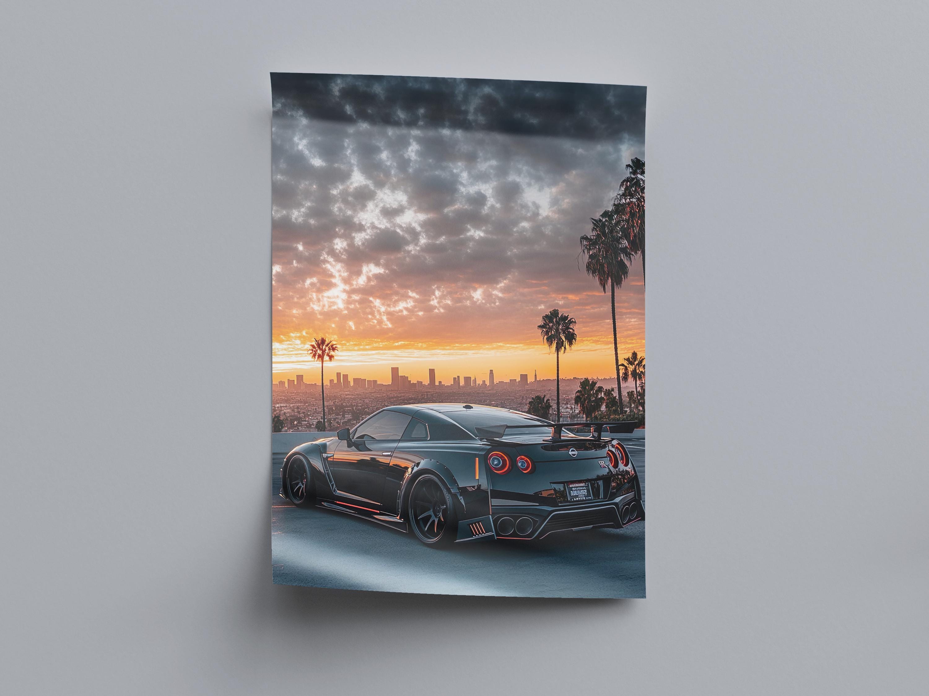 Nissan GTR R35 Poster, Super Car Poster, JDM Car Poster, Hyper Car ...
