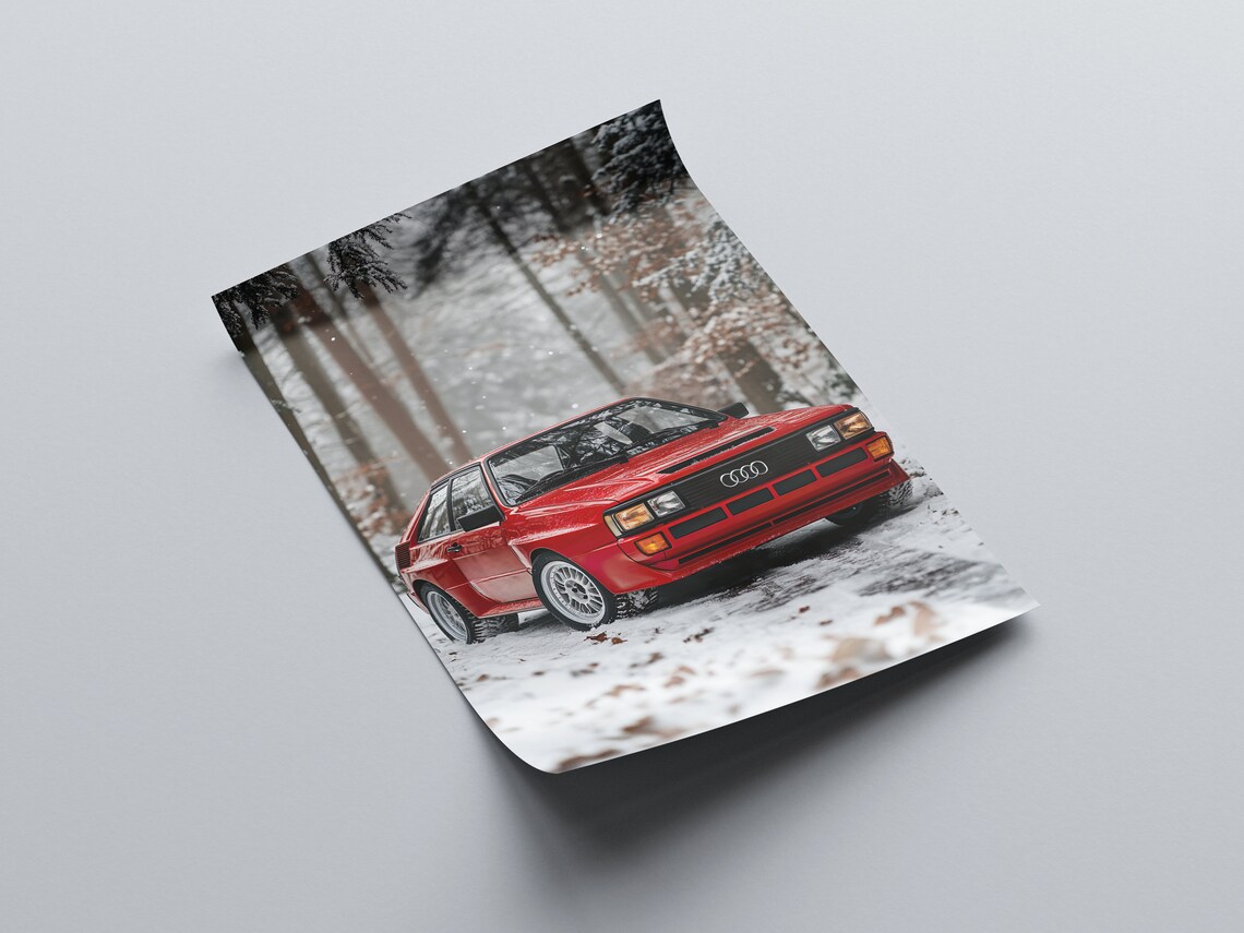 Audi Sport Quattro Print, Super Car Poster, Rally Car Poster, Rally ...