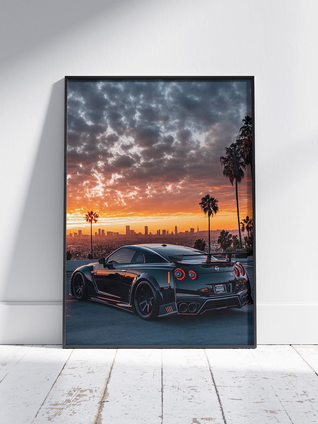 Nissan GTR R35 Poster, Super Car Poster, JDM Car Poster, Hyper Car ...