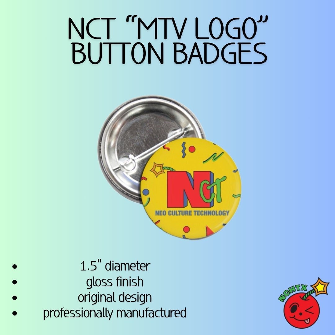 Nct mtv Logo Button Badge - Etsy