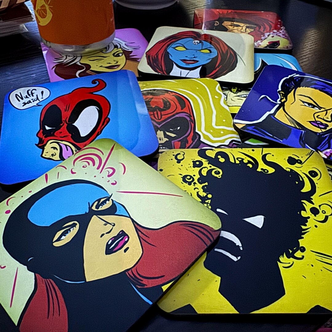 X-men Coasters to Power up Any Drink - Etsy