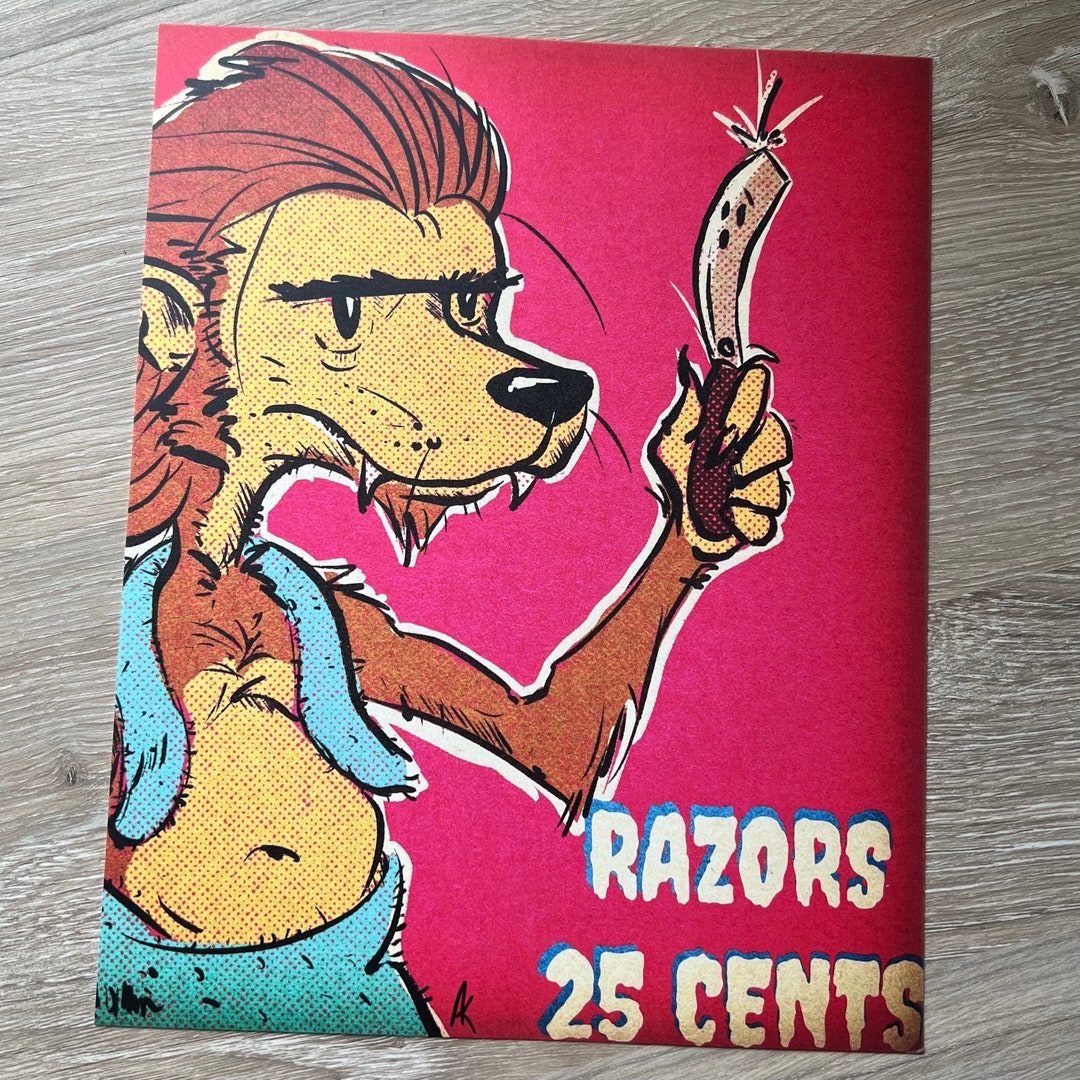 Shower and a Shave Werewolf Print - Etsy