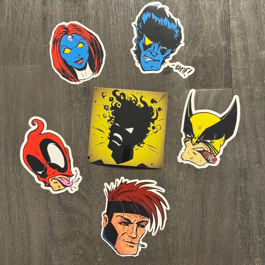 Mutant X-men Stickers Collect Them All - Etsy
