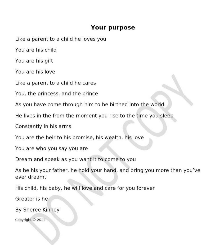 Christian Inspirational, Downloadable, Frameable, Printable, Poem ...