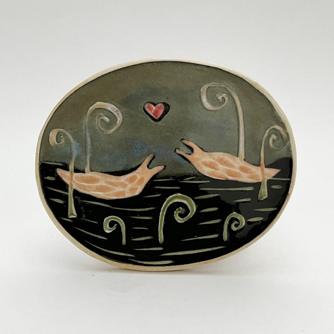 Slug Sweethearts- Little Oval Dish- Ruchika Madan - Etsy