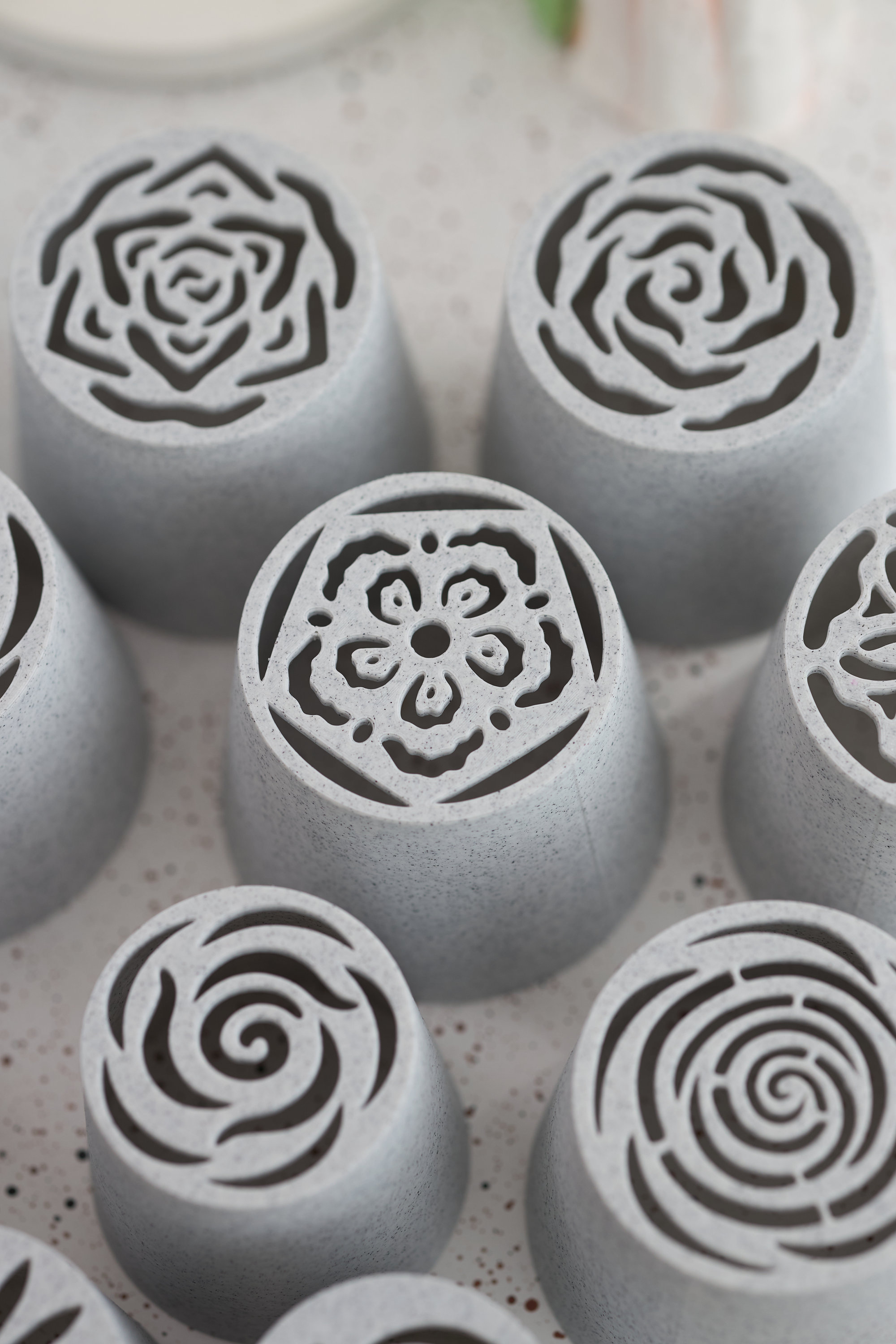 XXL Zephyr Tulip Piping Nozzle, BUNDLE Large Zefir Flower Tips, Icing ...