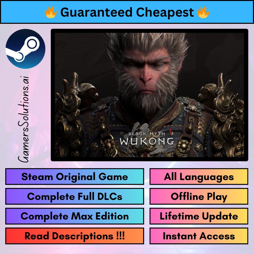 Black Myth Wukong Full DLC Max Edition Steam Game Instant Delivery Read ...