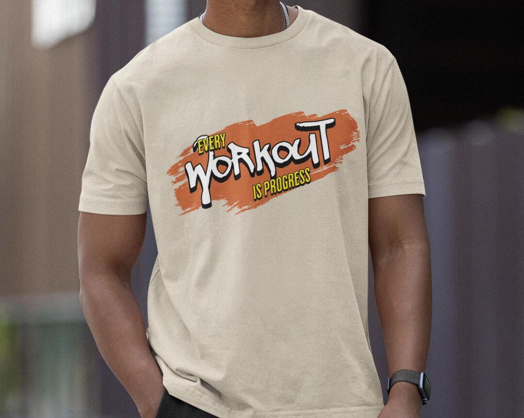 Every Workout is Progress Unisex Oversized Graphic T-shirt, Exercise ...