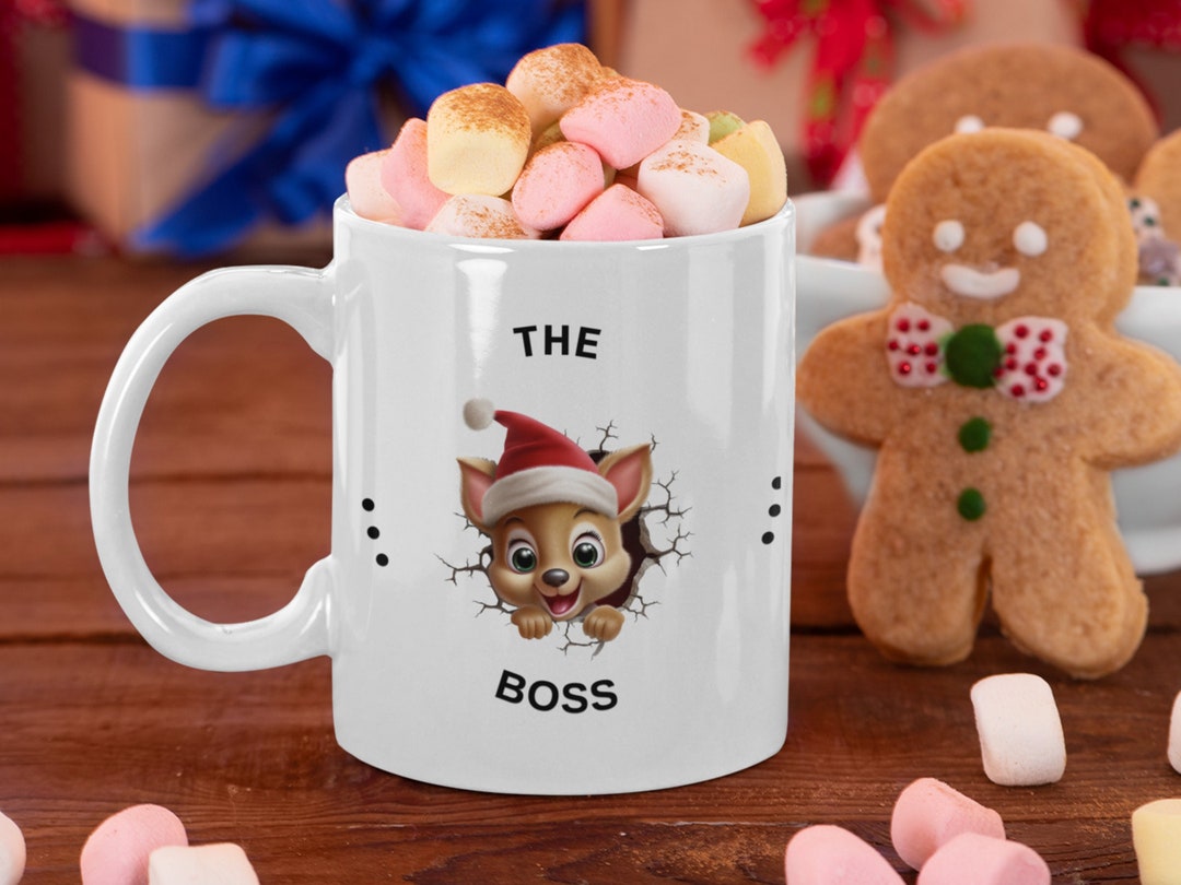 The Boss Baby Reindeer White Ceramic Mug 11oz Festive Design Holiday ...