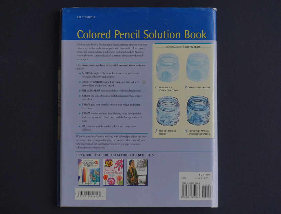 Colored Pencil Instruction Book Art How to Book colored Pencil Solution ...