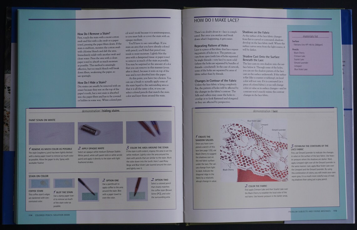 Colored Pencil Instruction Book Art How to Book colored Pencil Solution ...