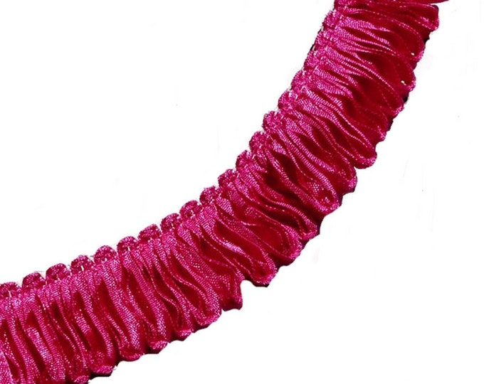 11201 Bright Pink 5 Yards Ribbon Loop Fringe Vintage Style - Etsy