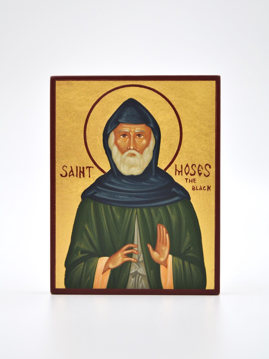 Moses the Black Abba Moses Icon Hand Painted Icon Orthodox Icon ...