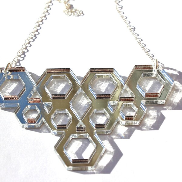 Laser Cut Necklace - Etsy