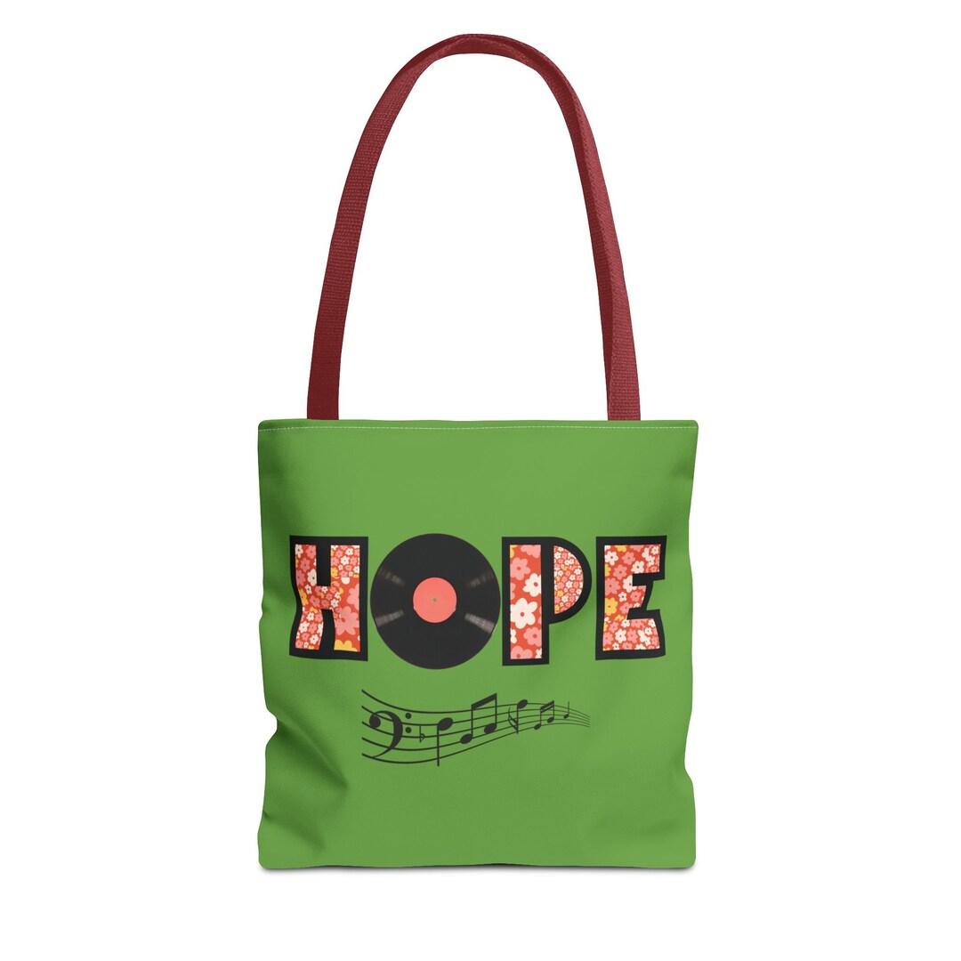 Tote Bag, Hope Tote Bag, Retro Flower Pattern, College Bag, School Bag ...