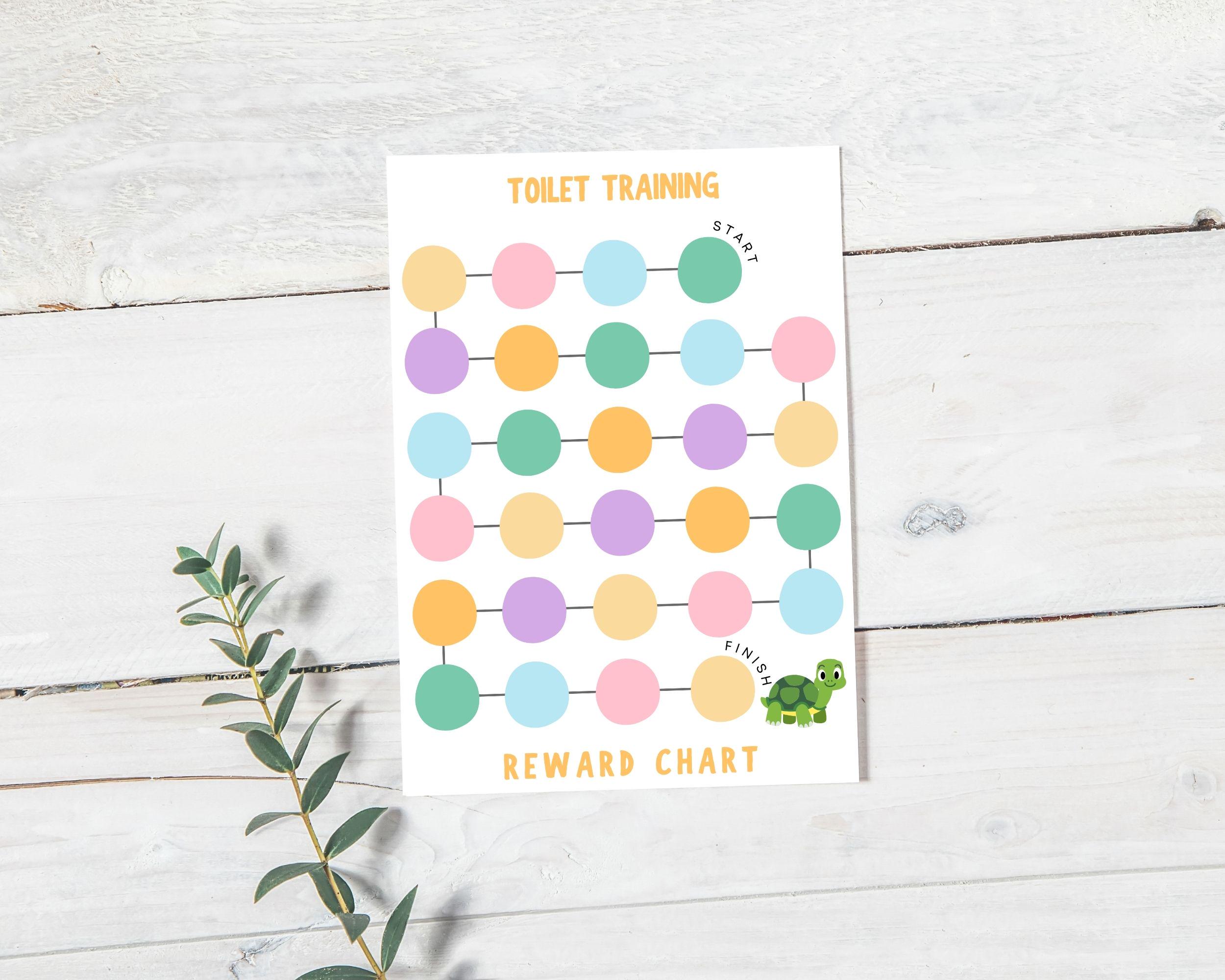 Turtle Toilet Training Reward Chart | for Kids | Instant Download PDF ...