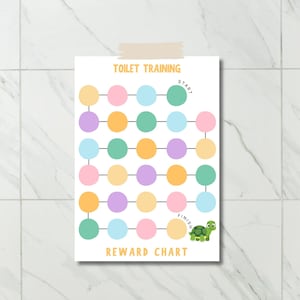 Turtle Toilet Training Reward Chart | for Kids | Instant Download PDF ...