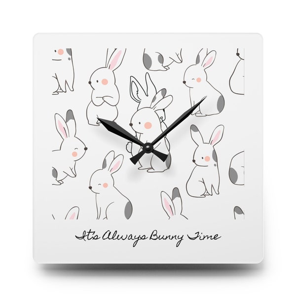Bunny Rabbit Clock - Etsy