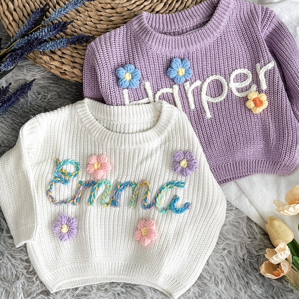 Personalized Newborn Baby Sweater - Etsy