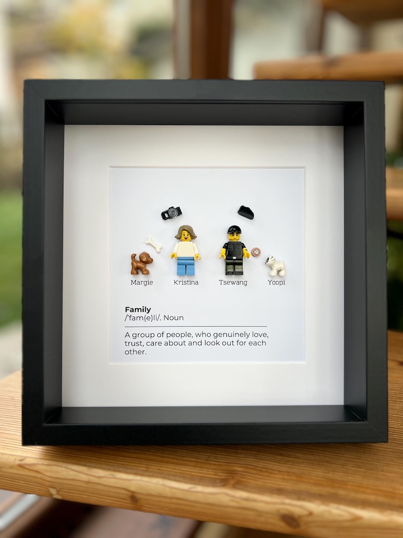 LEGO Wall Art Minifigure Frame Geek Gift Custom LEGO Picture Custom ...