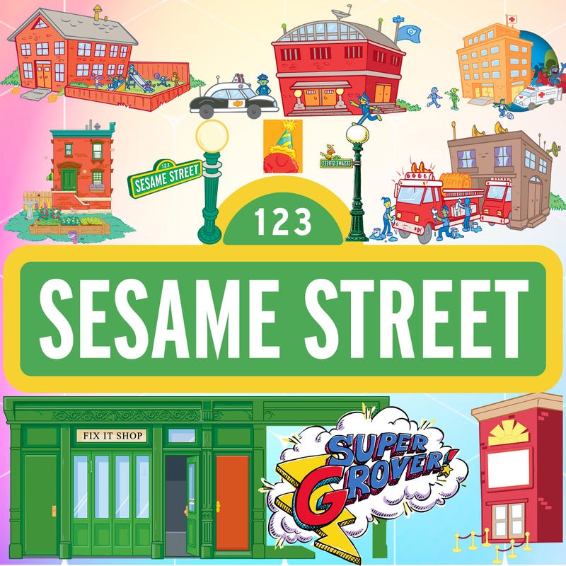 Sesame Street Sign - Etsy