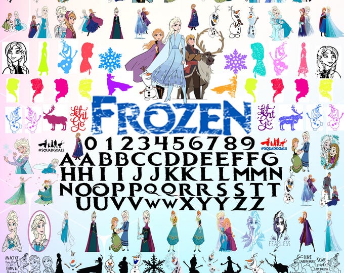150+ FROZEN SVG - PNG Bundle, Elsa Svg, Frozen Png, Elsa, Olaf and Anna ...