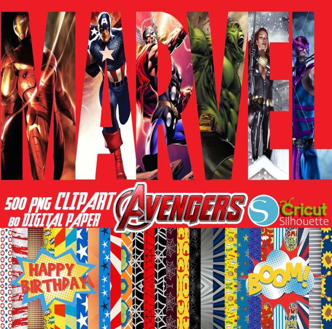 Superhero SVG PNG Bundle, Comic Book Clipart, Action Hero Svg, Cartoon ...