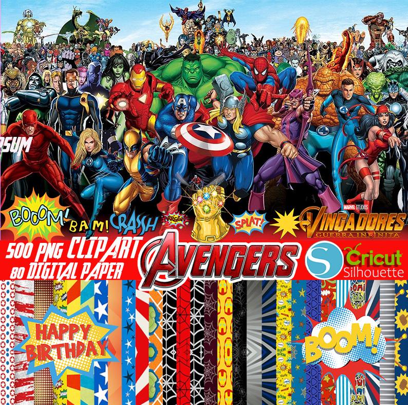 Superhero SVG PNG Bundle, Comic Book Clipart, Action Hero Svg, Cartoon ...