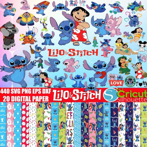 Lilo and Stitch Svg - Etsy