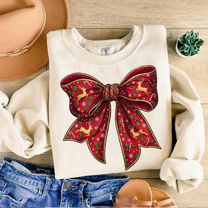 Christmas Bow Clipart PNG, Holiday Ribbon Bundle, Red Green Xmas Bows ...