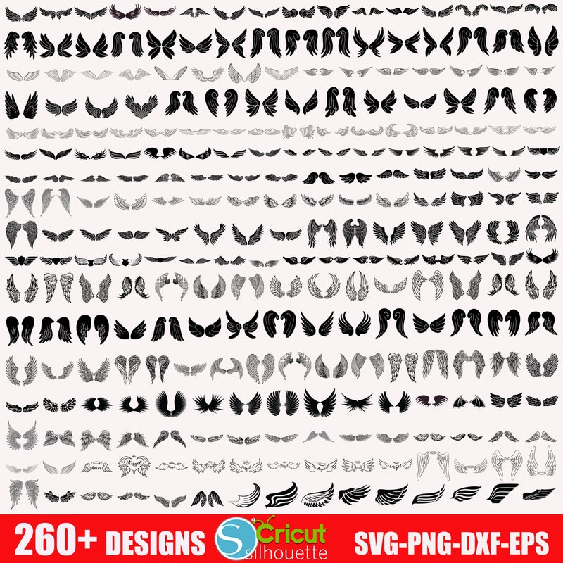 Cricut Designs Angel Wing - Etsy