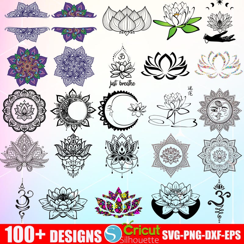 Lotus Flower Art - Etsy