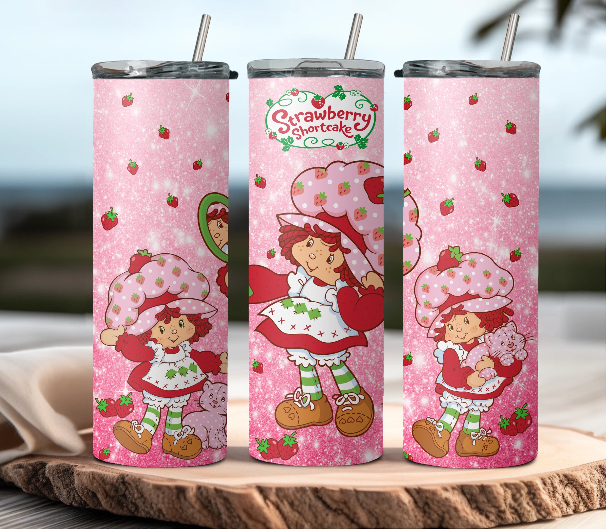 Strawberry Shortcake Tumbler Cup - Etsy