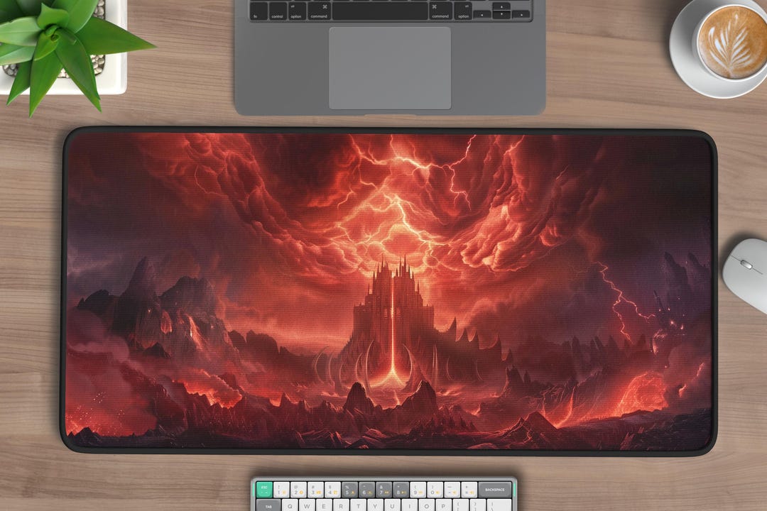 Inferno Desk Mat - Large Mousepad, Best Gift for Gamers, Action Movie ...