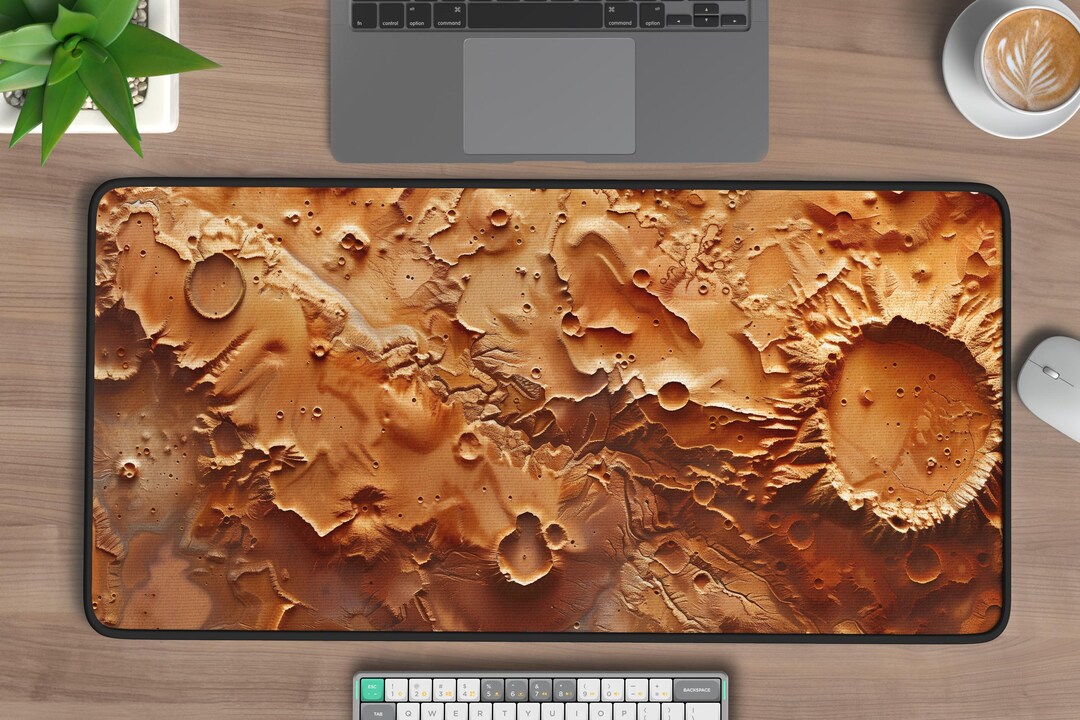 Mars Surface Desk Mat - Stylish Large Mousepad, Best Gift for Gamers ...